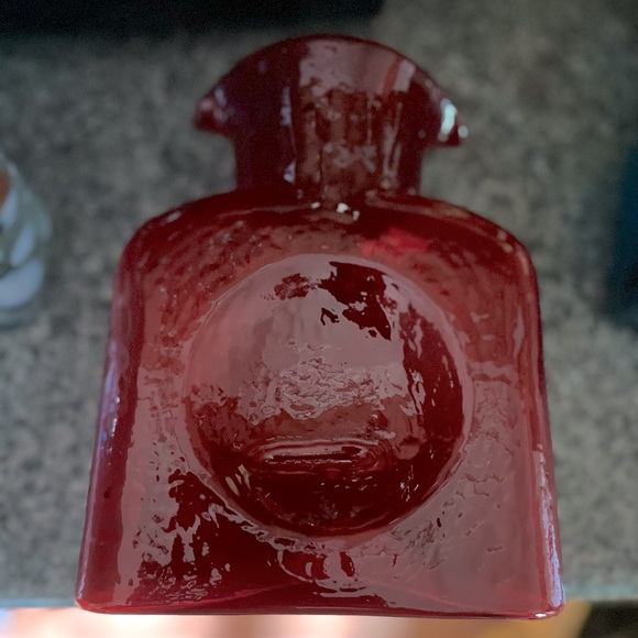 BLENKO | Art | Ruby Red Blenko Water Bottle Vase | Poshmark